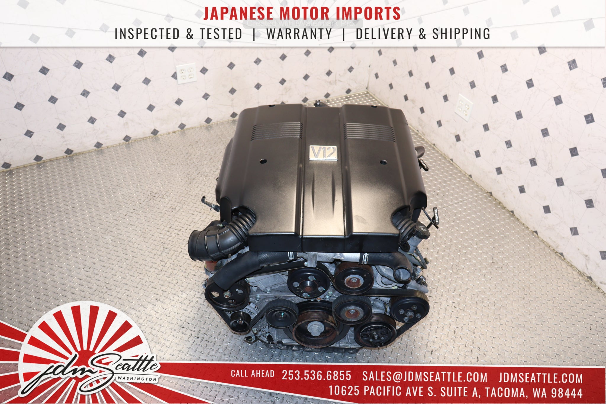 1GZ-FE - V12 TOYOTA CENTURY SUPRA ENGINE 5.0L JDM ENGINE & TRANS V12 ...